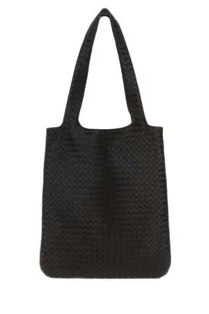 Bottega Veneta Dark Leather Veneto Shoulder Bag - Brown