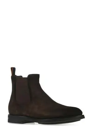 Santoni Suede Ankle Boots