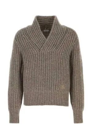 Burberry Dove Grey Wool Sweater - Gray