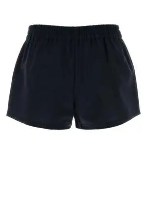 Miu Miu Midnight Mohair Blend Shorts