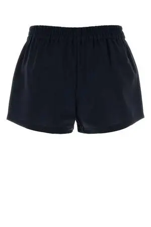 Miu Miu Mohair Blend Shorts - Blue