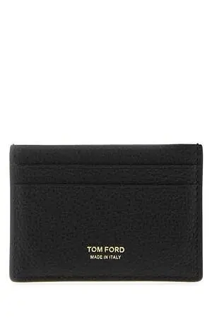TOM FORD Leather Card Holder - Black