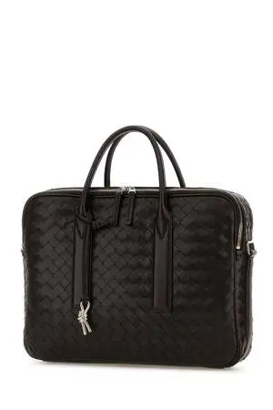 Bottega Veneta Dark Leather Getaway Briefcase