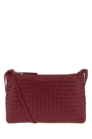 Bottega Veneta Bottega Veneta Women Tiziano Red Leather Small Clutch Red