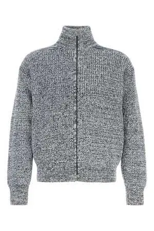 FERRAGAMO Two-tone Cotton Blend Cardigan - Multicolor