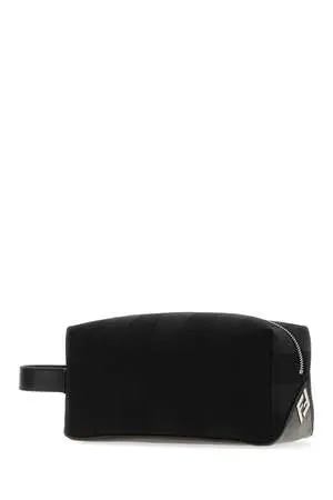 Fendi Canvas Beauty Case - Black