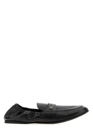 Dolce & Gabbana Leather Loafers - Black