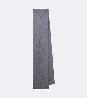 LISA YANG Brushed Cashmere Scarf Grey