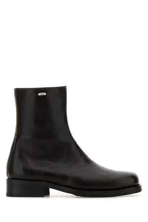 Our Legacy Dark Leather Camion Boots - Brown