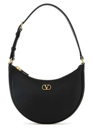 Valentino Garavani Leather Mini Vlogo Shoulder Bag - Black