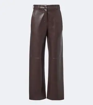 Max Mara Coated Jersey Wide-leg Pants
