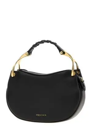 Alexander McQueen Leather Mini Wishbone Handbag