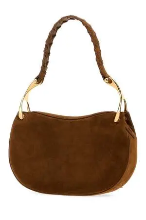 Alexander McQueen Suede Wishbone Shoulder Bag