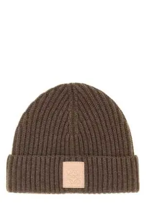 Loewe Cashmere Beanie Hat - Brown