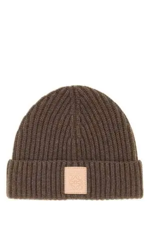 Loewe Cashmere Beanie Hat - Brown