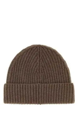 Loewe Cashmere Beanie Hat - Brown