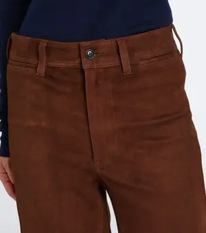 Polo Ralph Lauren Beaton Suede Flared Pants