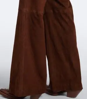 Polo Ralph Lauren Beaton Suede Flared Pants