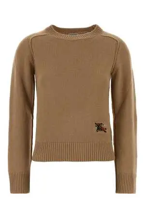 Burberry Beige Wool Blend Sweater - Brown