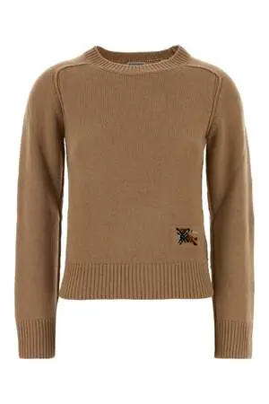 Burberry Beige Wool Blend Sweater - Brown