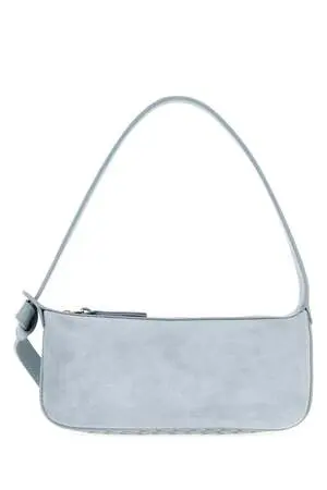Bottega Veneta Suede And Nappa Leather Nodo Shoulder Bag - Blue