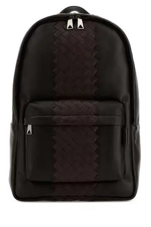 Bottega Veneta Dark Leather Backpack - Brown