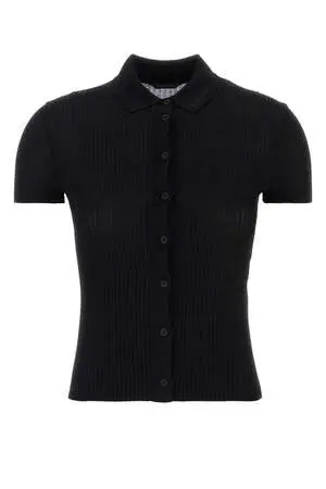 Balenciaga Viscose Blend Cardigan - Black