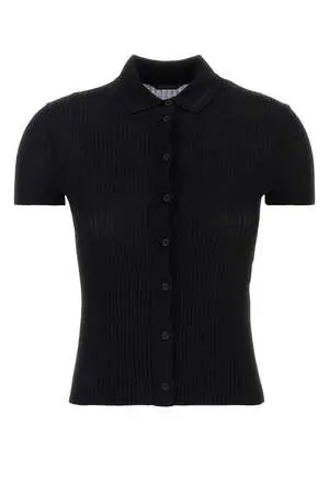 Balenciaga Viscose Blend Cardigan - Black