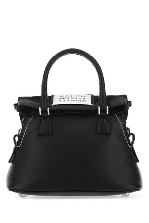 MAISON MARGIELA Leather Micro 5ac Handbag - Black