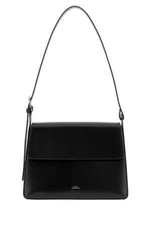 A.p.c. Leather Virginie Shoulder Bag - Black