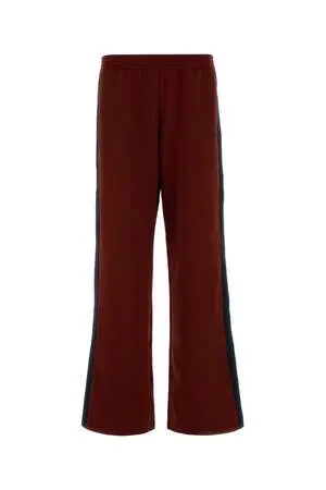 Alexander McQueen Burgundy Polyester Blend Joggers - Red