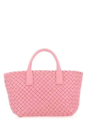 Bottega Veneta Leather Mini Cabat Handbag - Pink
