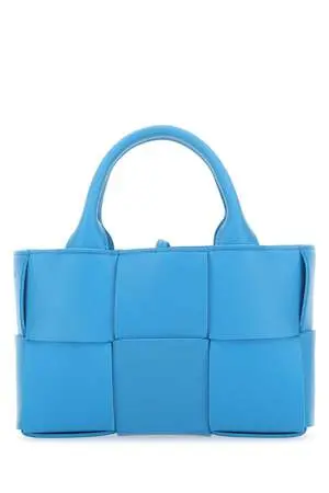 Bottega Veneta Turquoise Leather Candy Arco Handbag - Blue