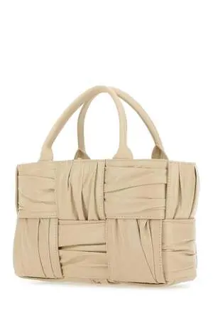 Bottega Veneta Beige Leather Mini Arco Handbag