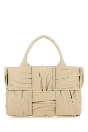 Bottega Veneta Beige Leather Mini Arco Handbag - Brown