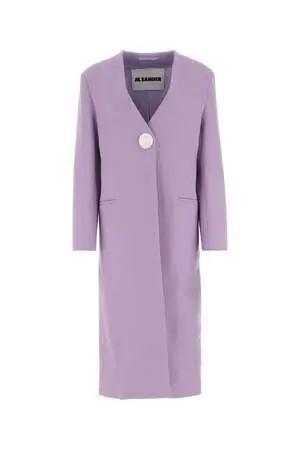 JIL SANDER Lilac Cashmere Coat