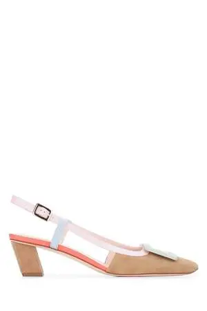ROGER VIVIER Bv Lacquered Buc Sling Back Dec 45 - Multicolor