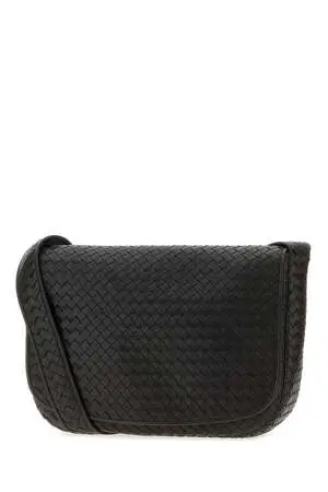 Bottega Veneta Dark Leather Crossbody Bag