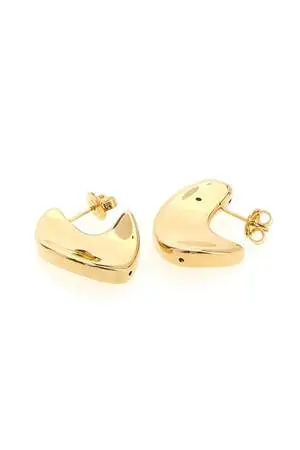 Bottega Veneta Silver Small Disc Earrings
