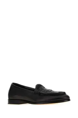Bottega Veneta Leather Silenzio Loafers - Black