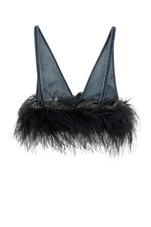 Miu Miu Embroidered Poplin Top