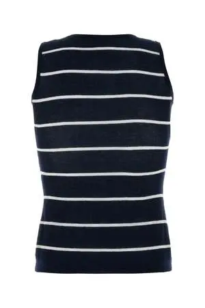 Balenciaga Embroidered Knit Tank Top