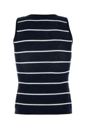 Balenciaga Embroidered Knit Tank Top - Multicolor