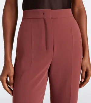 Max Mara Cady Straight Leg Trousers - Pink