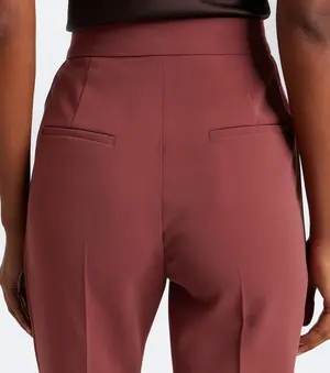 Max Mara Cady Straight Leg Trousers - Pink
