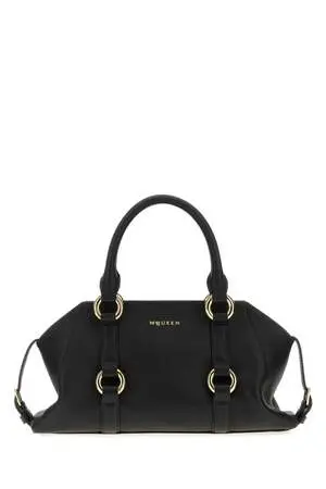 Alexander McQueen Leather Small Farringdon Handbag - Black
