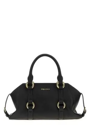 Alexander McQueen Leather Small Farringdon Handbag - Black