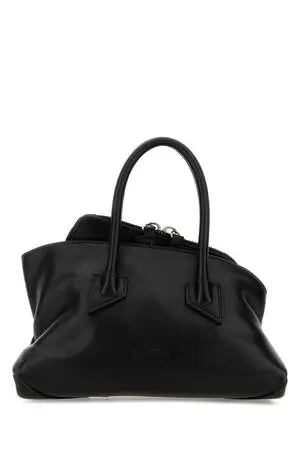 Attico Leather Mini La Passeggiata Handbag - Black