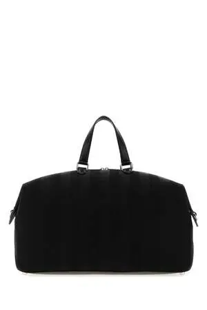 Fendi Black Canvas Lui 48 Travel Bag - Multicolor