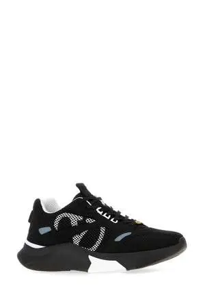 Valentino Garavani Suede And Mesh Demivee Sneakers - Black